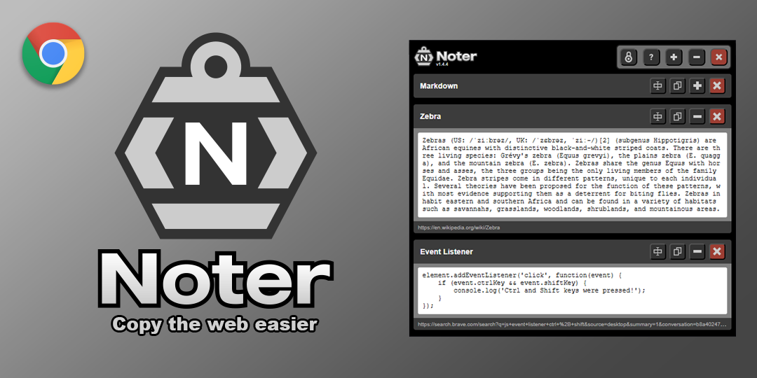 GitHub - ChrisJackem/noter: Clipboard manager extension for chrome