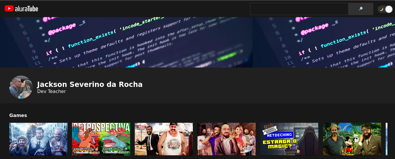 GitHub - jacksonsr451/alura_tube: Projeto proposto pela Alura na imersão dev React