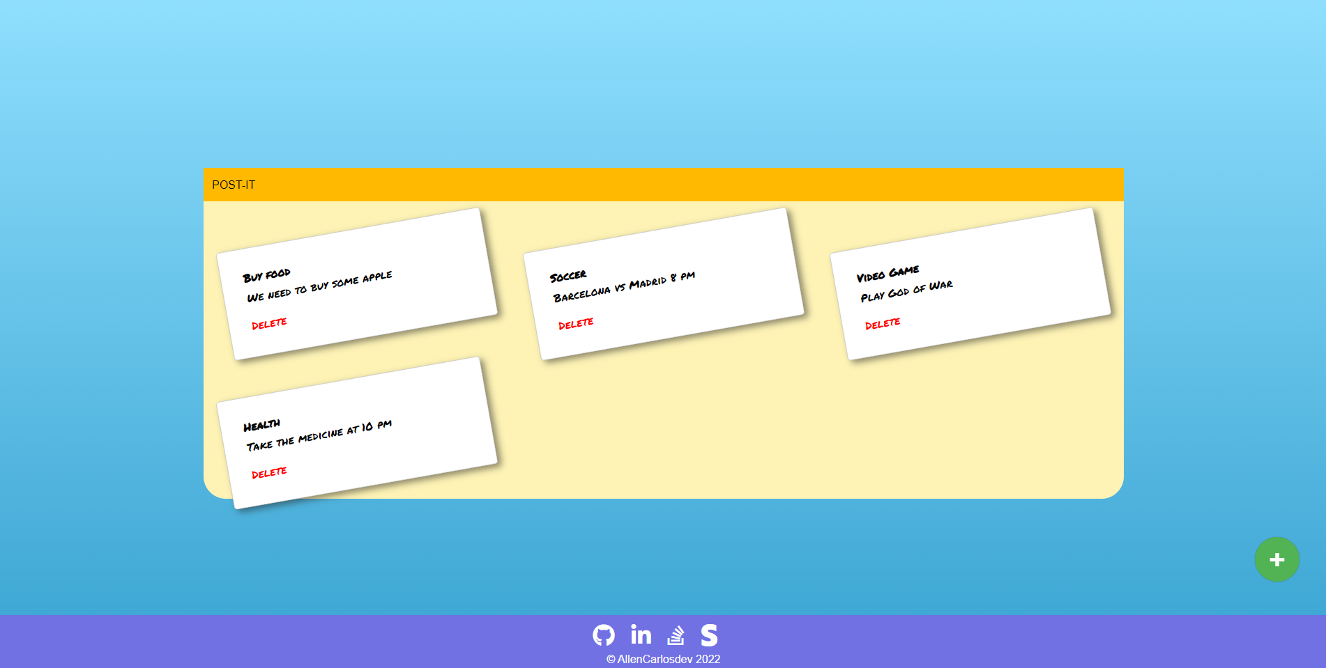 GitHub - allencarlosdev/Allen-post-it