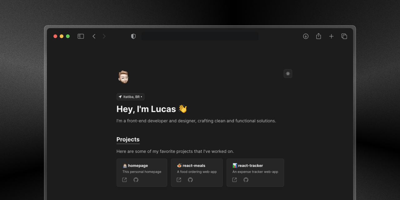 GitHub - lucaspassini/homepage: My personal homepage