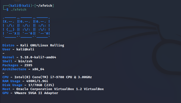 GitHub - xwedx00/xfetch: 🖼️ A command-line system information tool ...