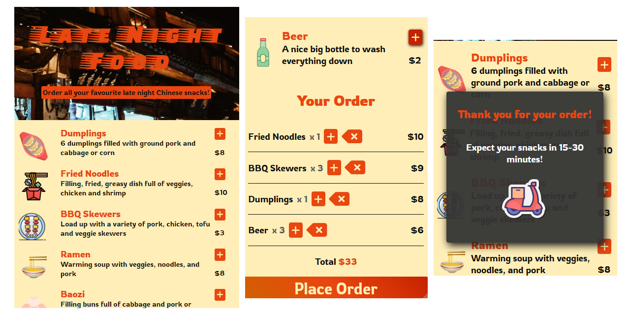 GitHub - JoleneKearse/Late-Night-Food-Ordering-App