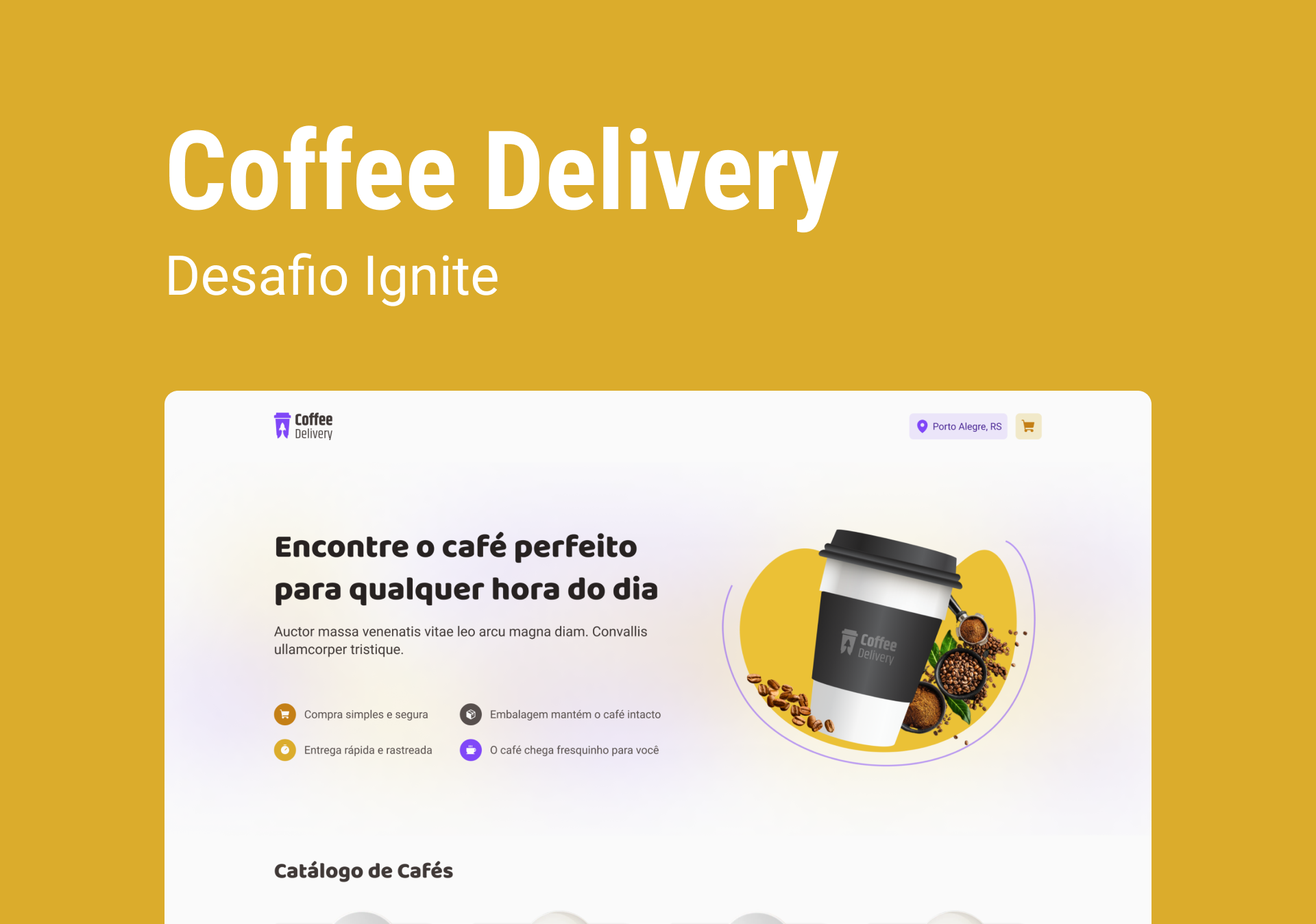 GitHub - vinicsperes/coffee-delivery: A shopping cart from a fictional ...