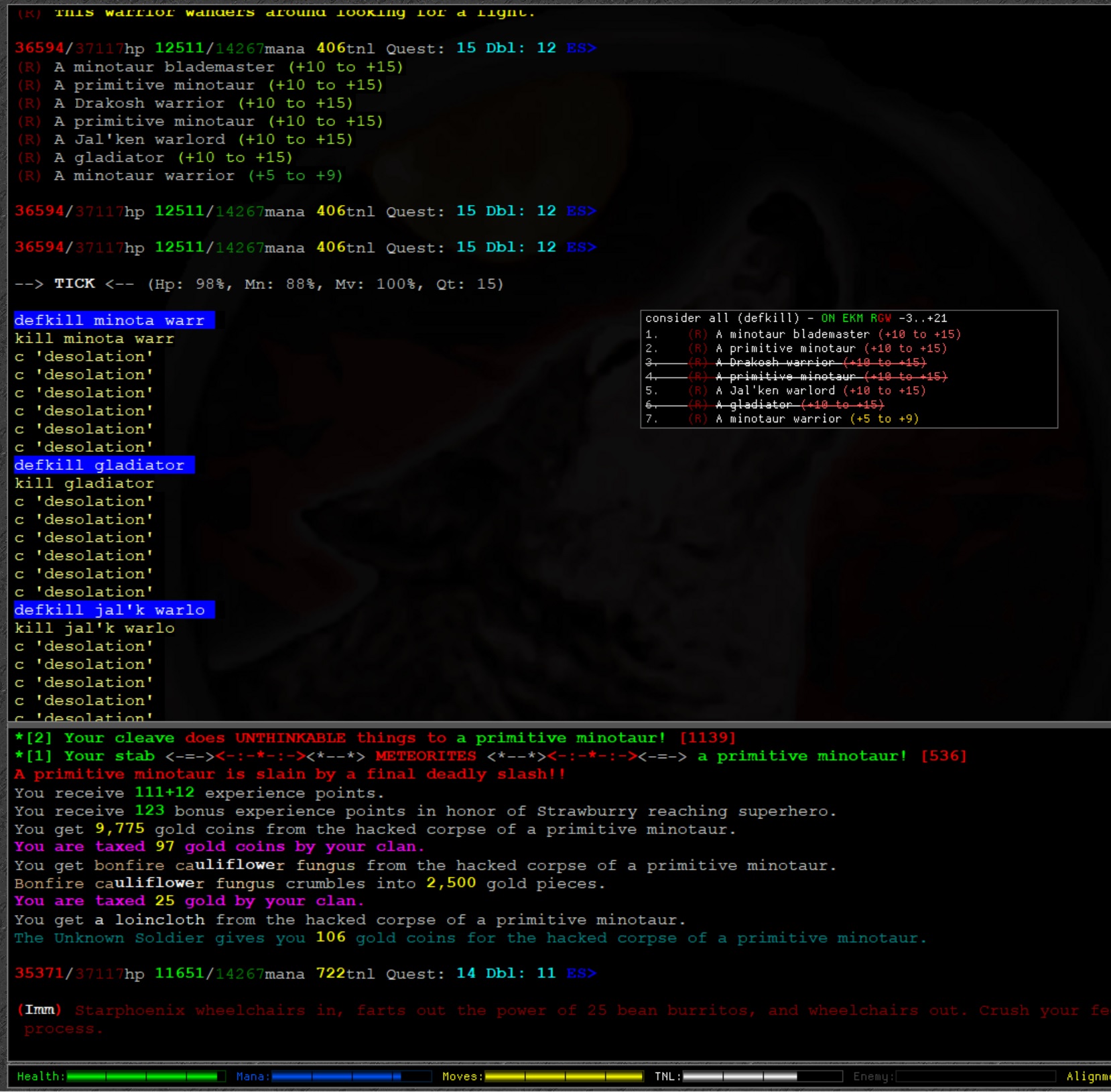 GitHub - Athlau/Mushclient-Consider: Consider plugin that displays the rooms mobs in a miniwindow