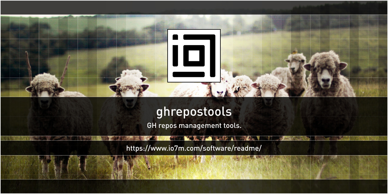 GitHub - io7m/gh-repos-tools: Tools to manage large numbers of GH repositories