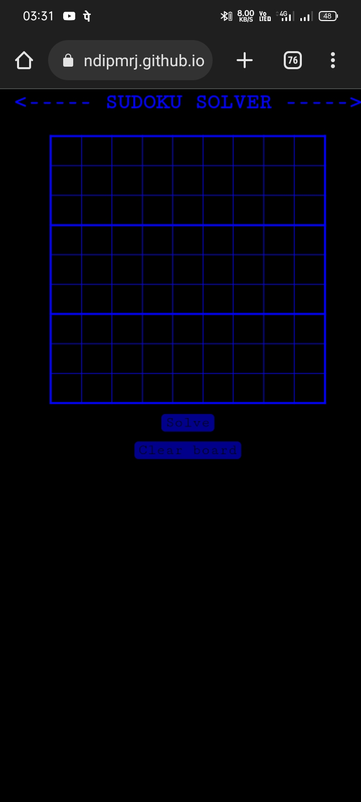 GitHub - mrsandipmrj/sudokusolver: it is a auto sudoku solver game