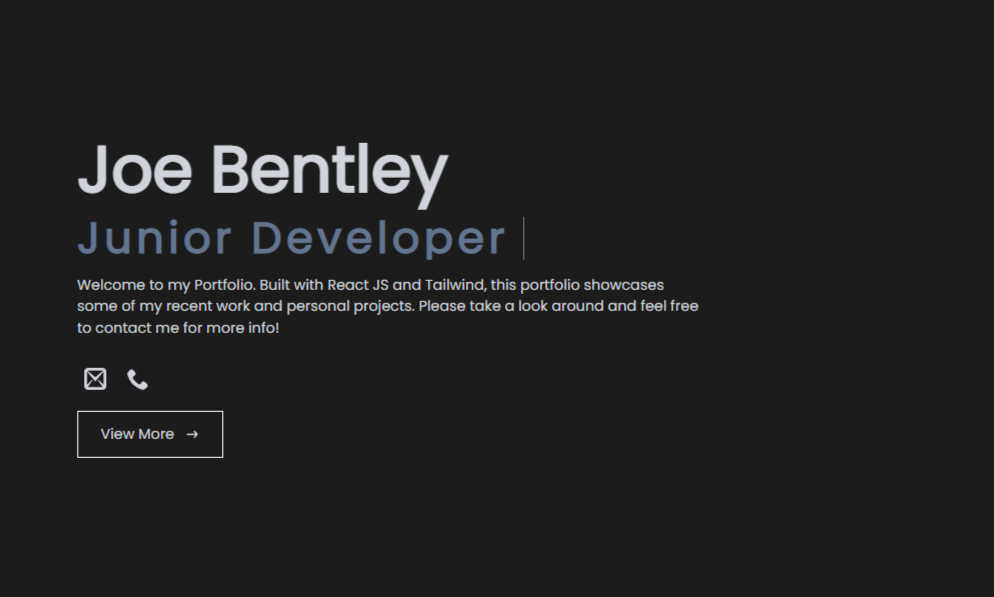 GitHub - Joe-Bentley/JB-react-portfolio: React Personal Portfolio