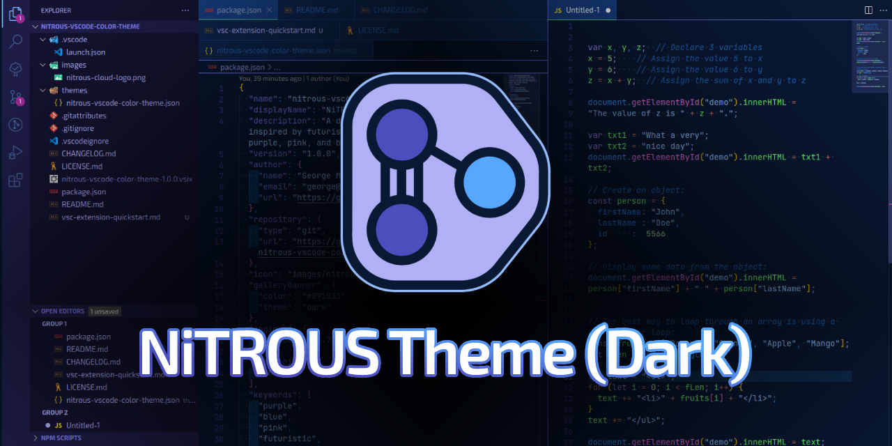 GitHub - scar45/nitrous-vscode-color-theme: A dark color theme for ...