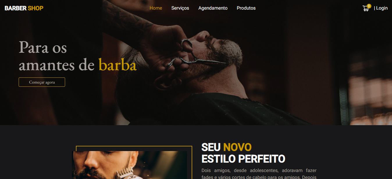 GitHub - xrossinifonseca/Barber-shop-agendamento: Frontend para uma barbearia que possibilita o ...
