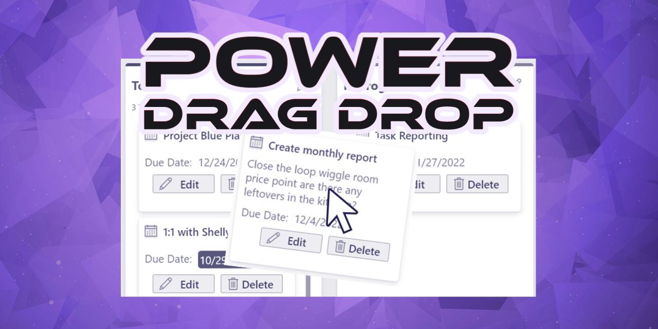 GitHub Scottdurow power drag drop