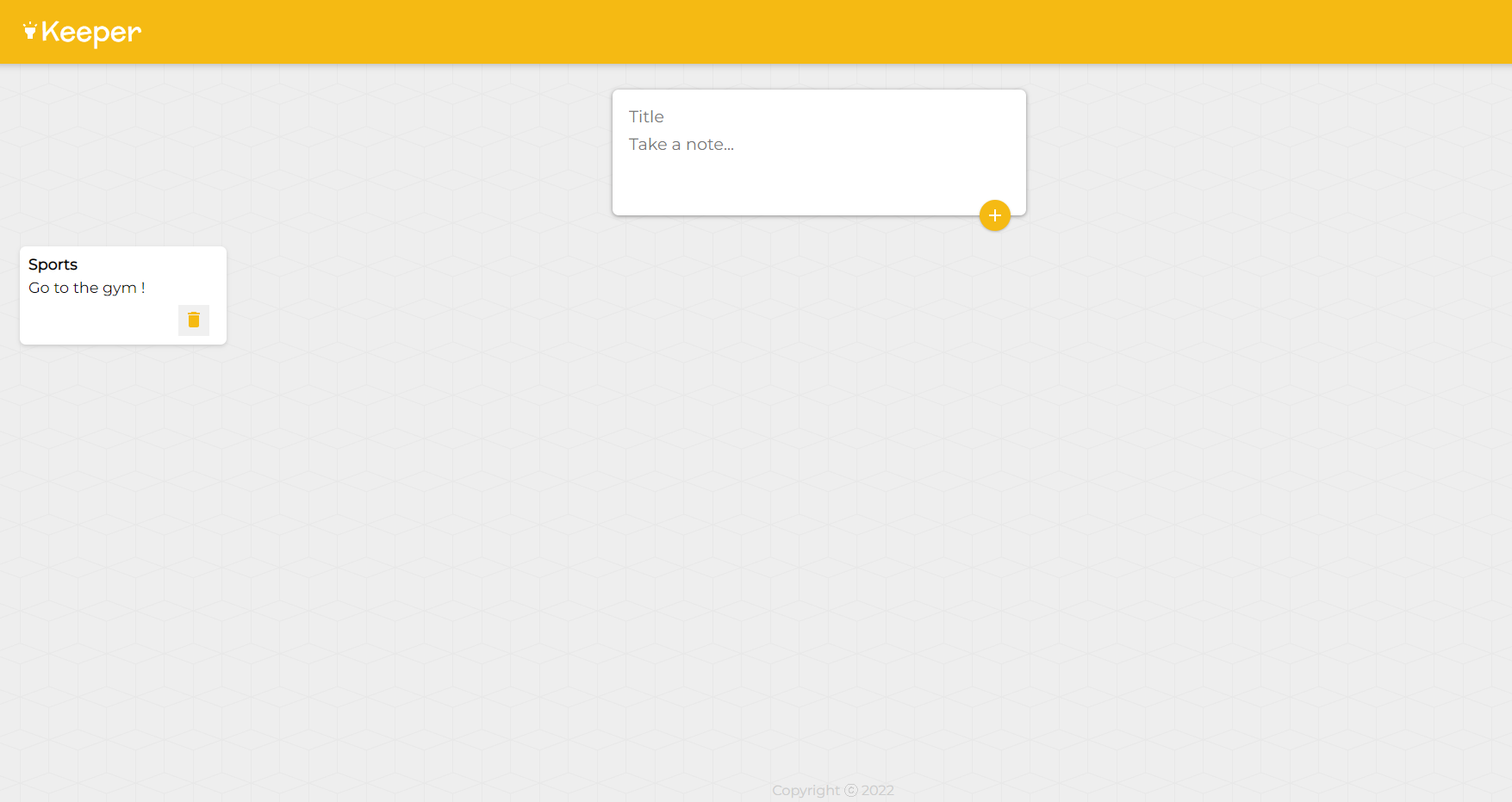 GitHub - meline-p/Keeper-App: React App