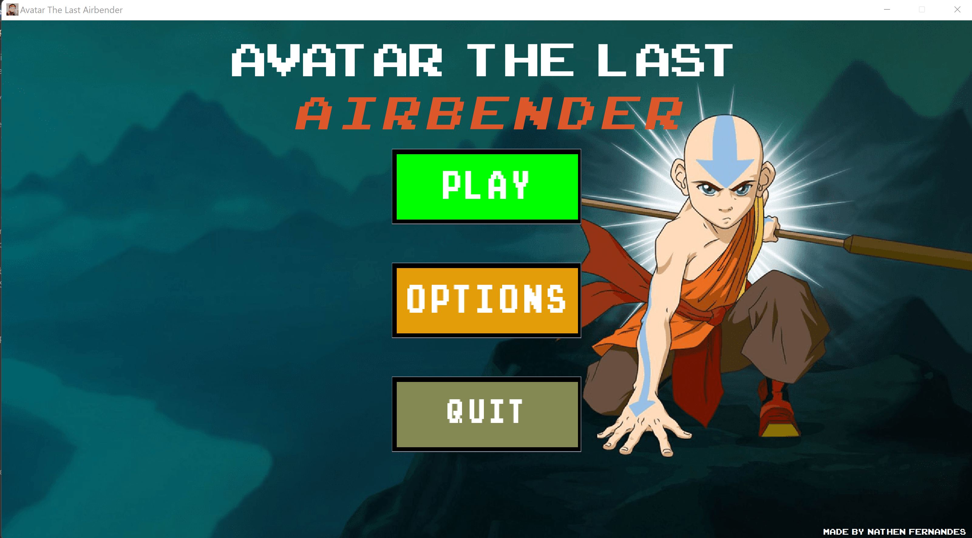 GitHub - NathenFernandes/Avatar-Game: Avater the last airbender 2D game