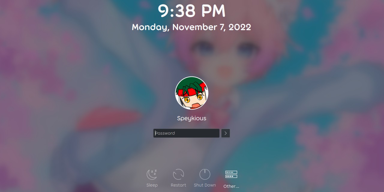 GitHub - Speykious/breeze-moe: Breeze SDDM theme, but Moe, with a custom Arch Linux UwU edition ...