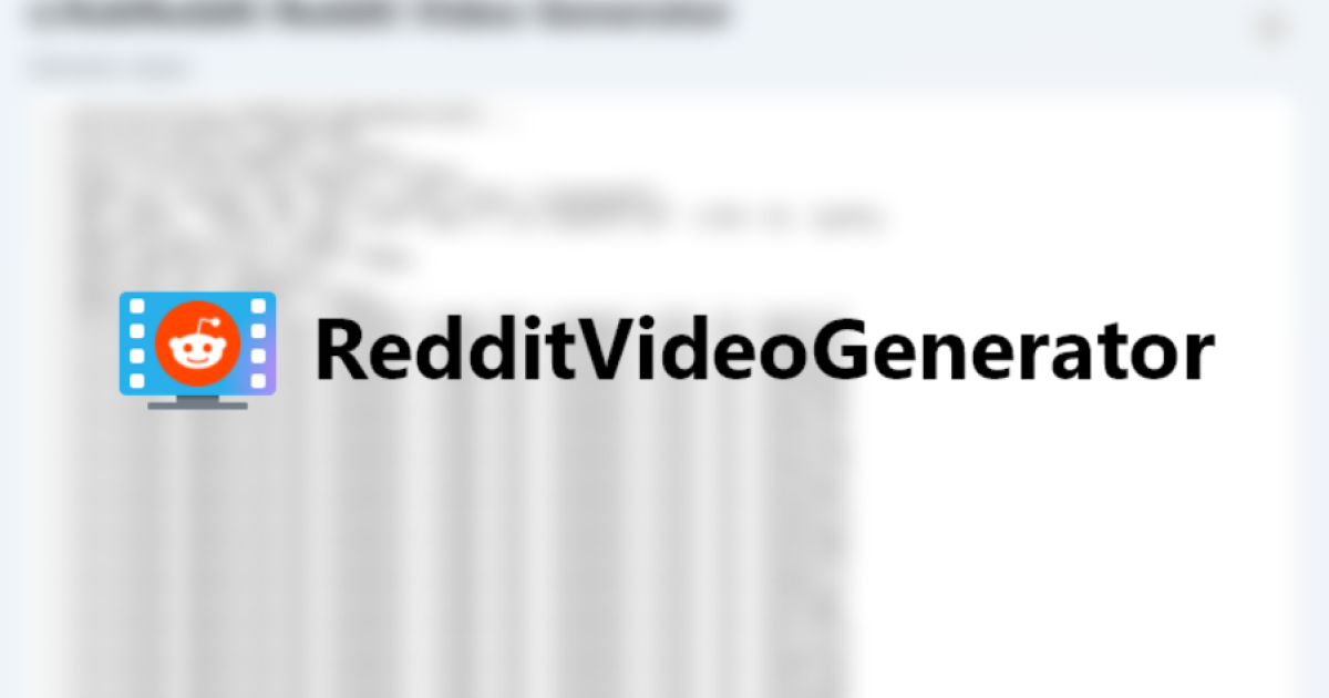 GitHub - Apollo199999999/RedditVideoGenerator: Generate r/AskReddit Reddit videos and upload ...