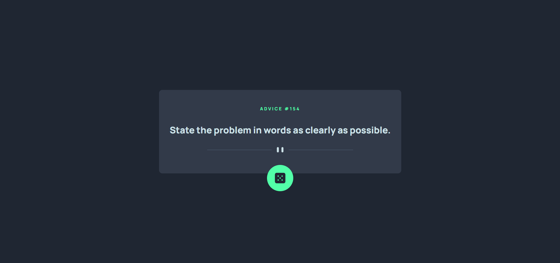 GitHub - DunderAlexander/advice-app: This is a challenge from Frontend Mentor. I'm using Vite ...