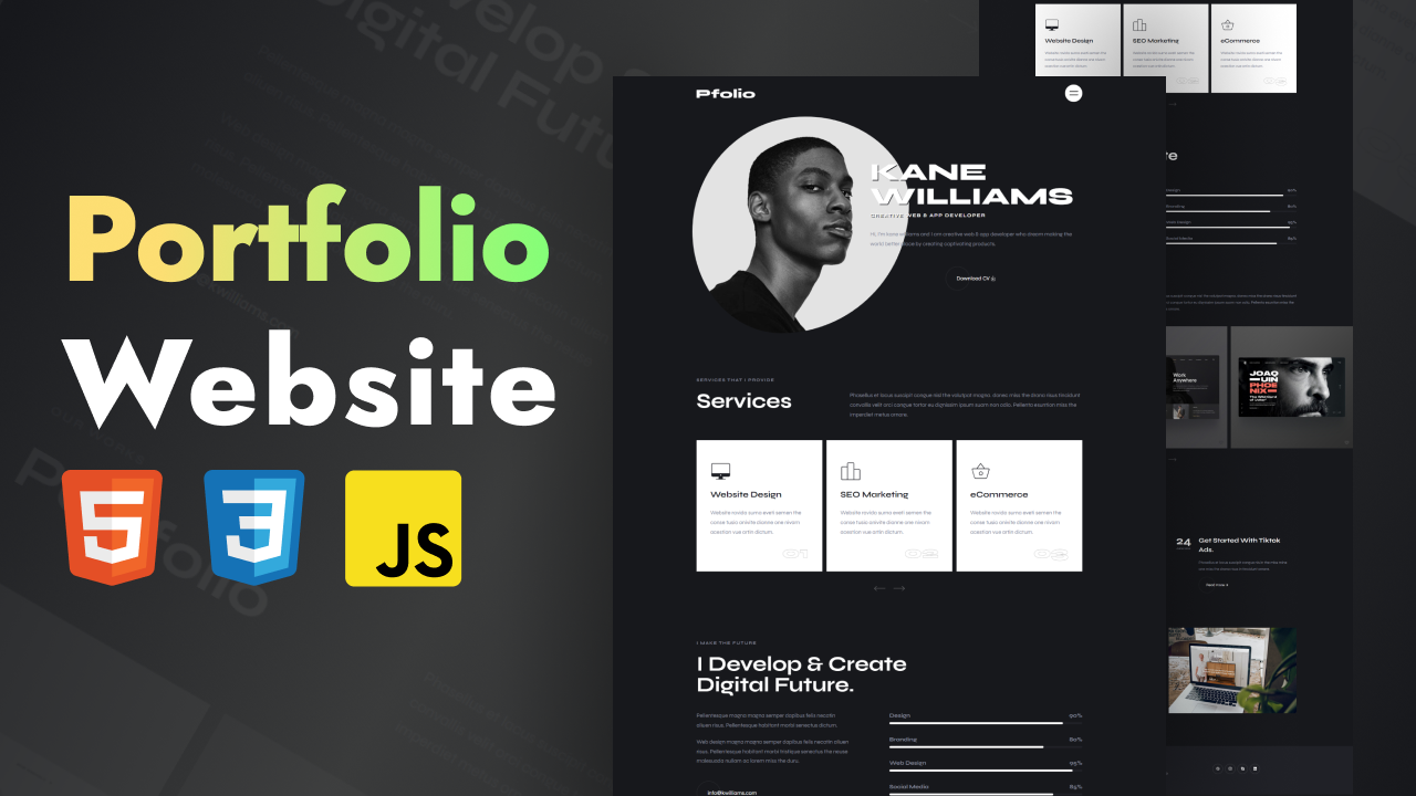 GitHub Codewithsadee pfolio A Fully Responsive Personal Portfolio