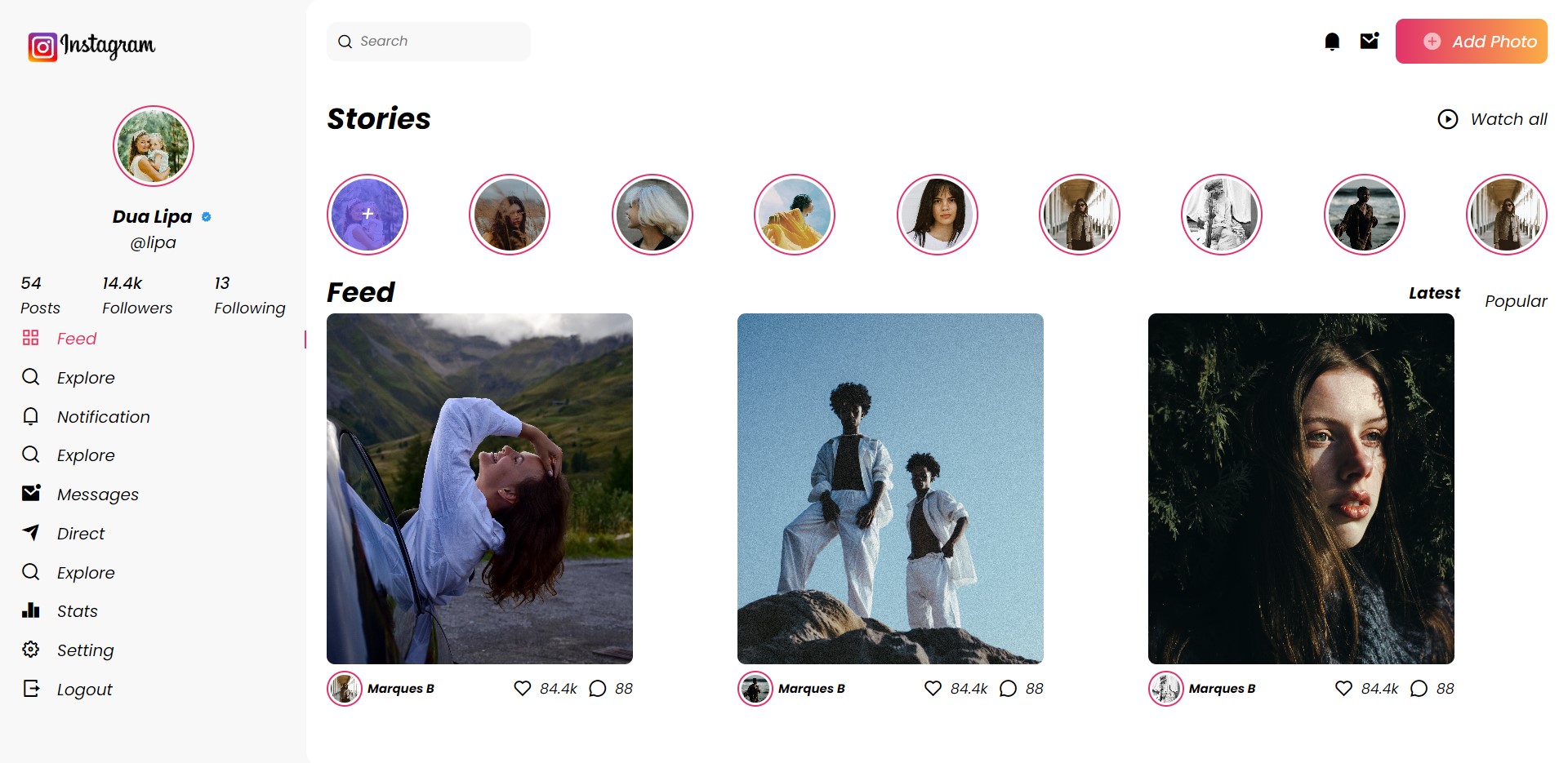 GitHub - Anlo984/Insta_Clone.github.io: I have tried making a web page ...
