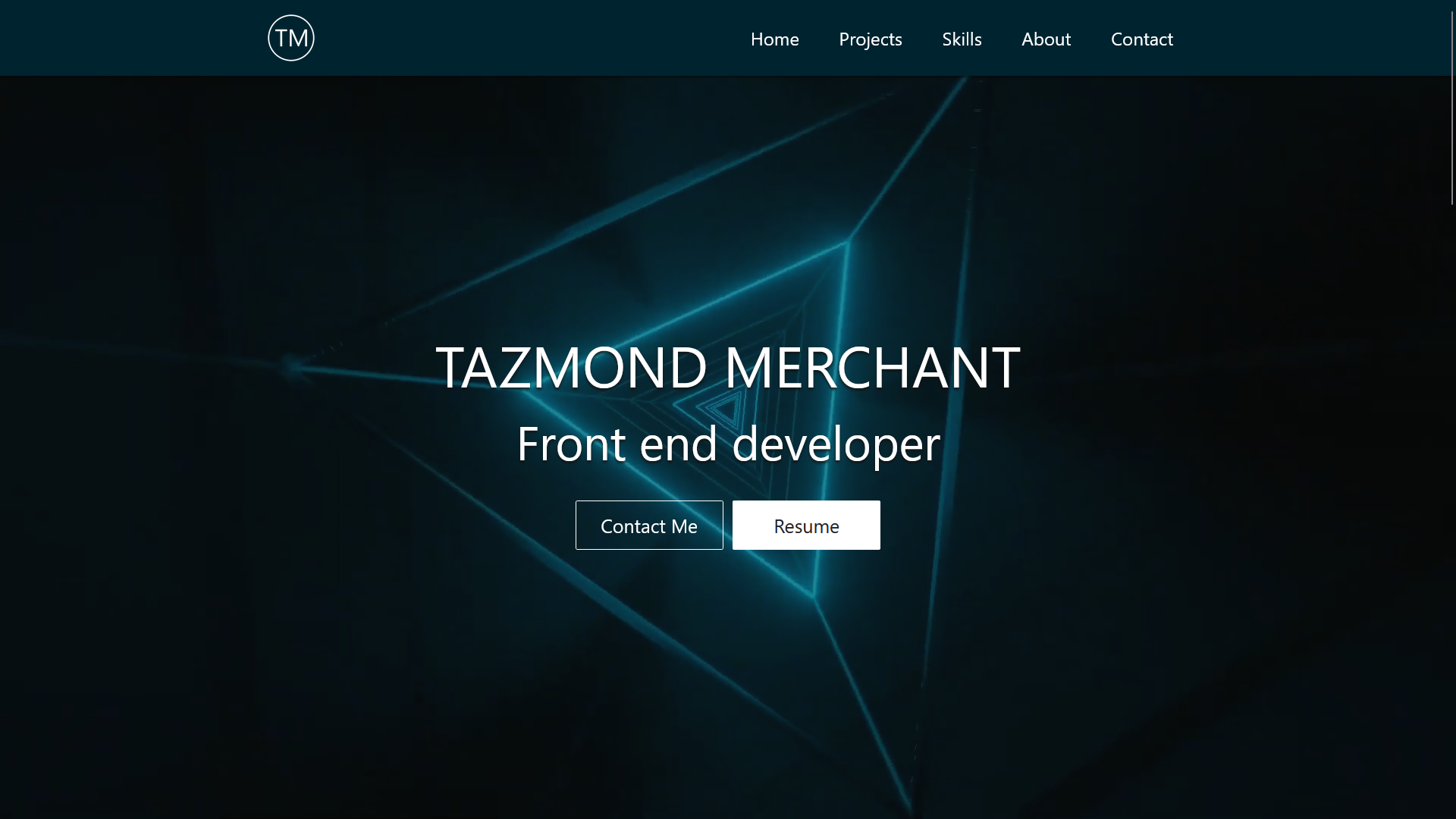 GitHub - TazMerch/Portfolio: Portfolio project using Reactjs