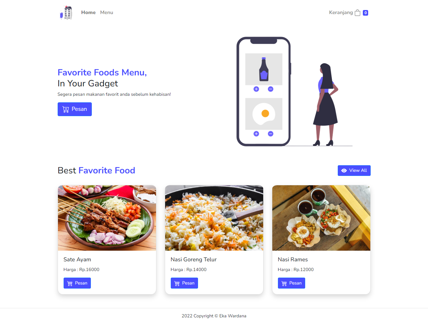 GitHub - Ekawardana/FoodDelivery: Website pemesanan makanan sederhana