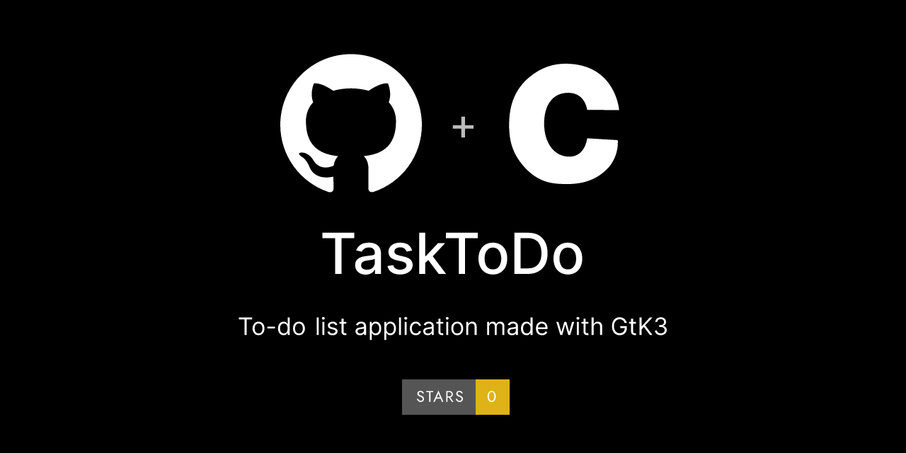 GitHub - Jayllyz/TaskToDo: To-do list application made with GtK3