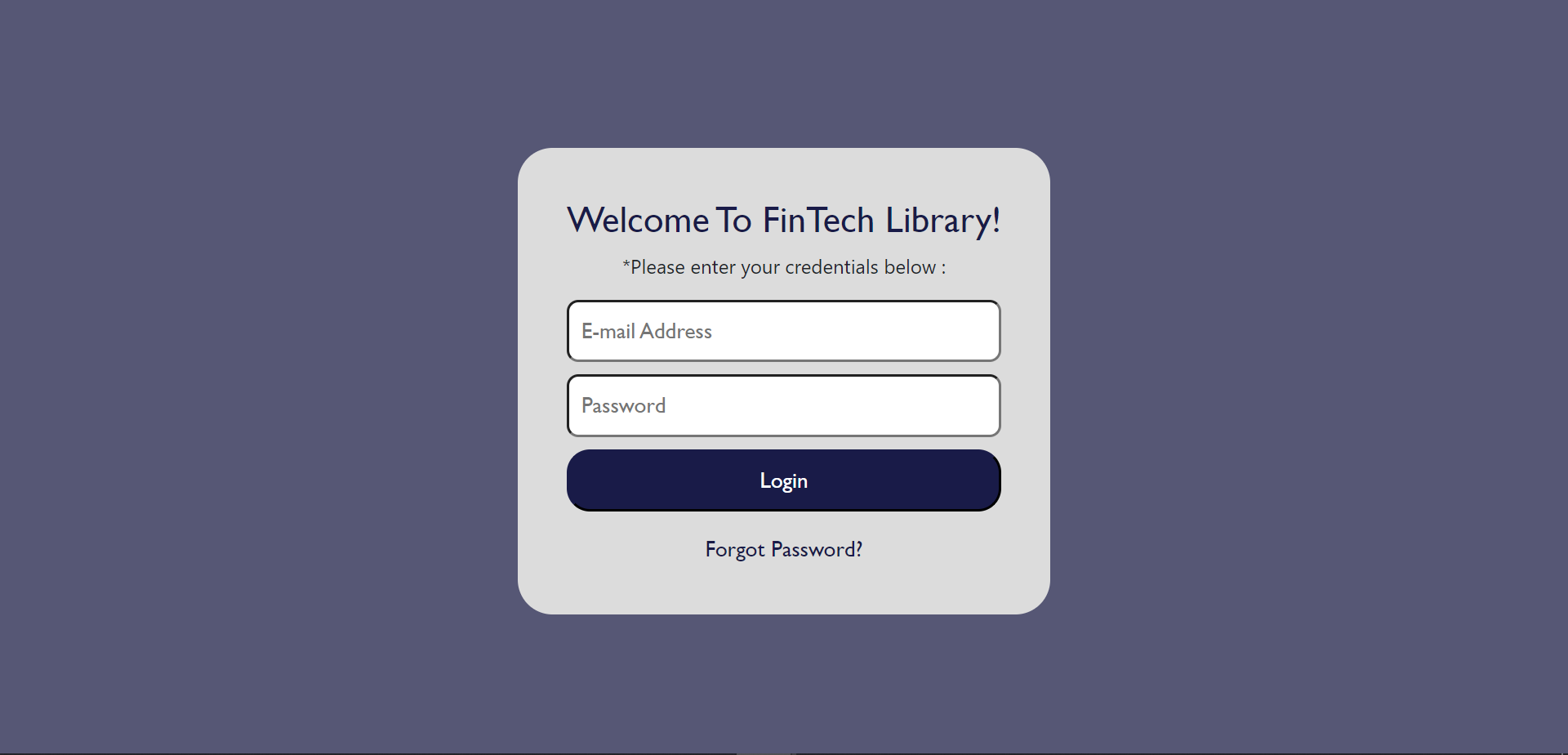 GitHub - gen1-m/fintech-lib: Virtual book library created using React.js.
