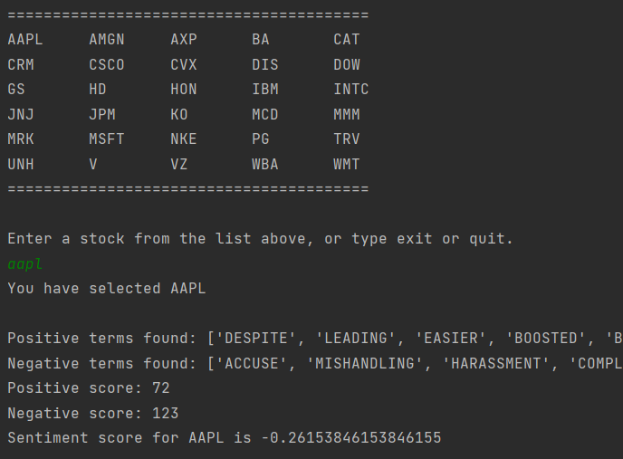 GitHub - mikesetzer/DOW-30-Sentiment-Analyzer: A sentiment analysis tool for scholarly articles ...