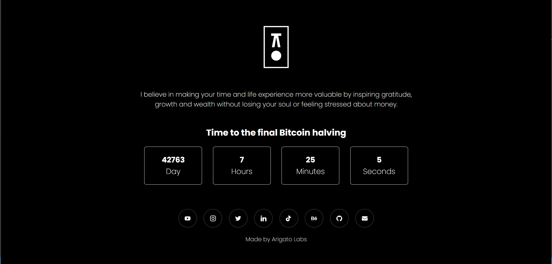 GitHub - Andygrowth/Countdown-to-the-final-bitcoin-halving: Time to the final bitcoin halving