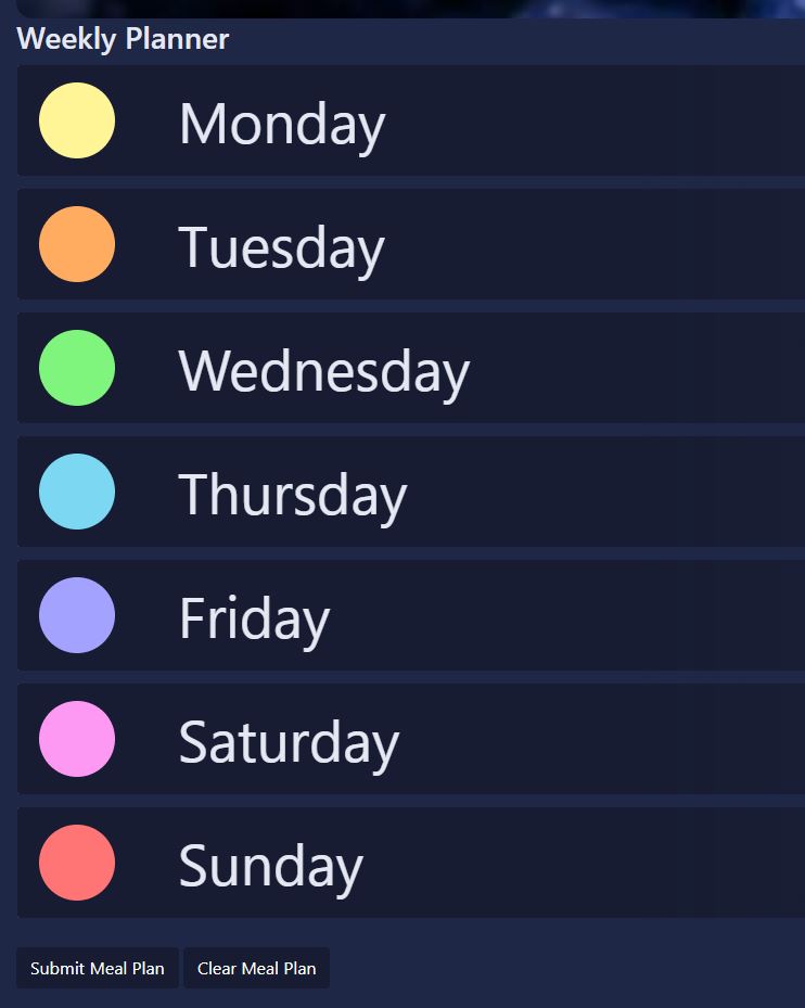 GitHub - cgraham74/Capstone_MealPlanner: A Weekly planner and Recipe Library. Users can create ...