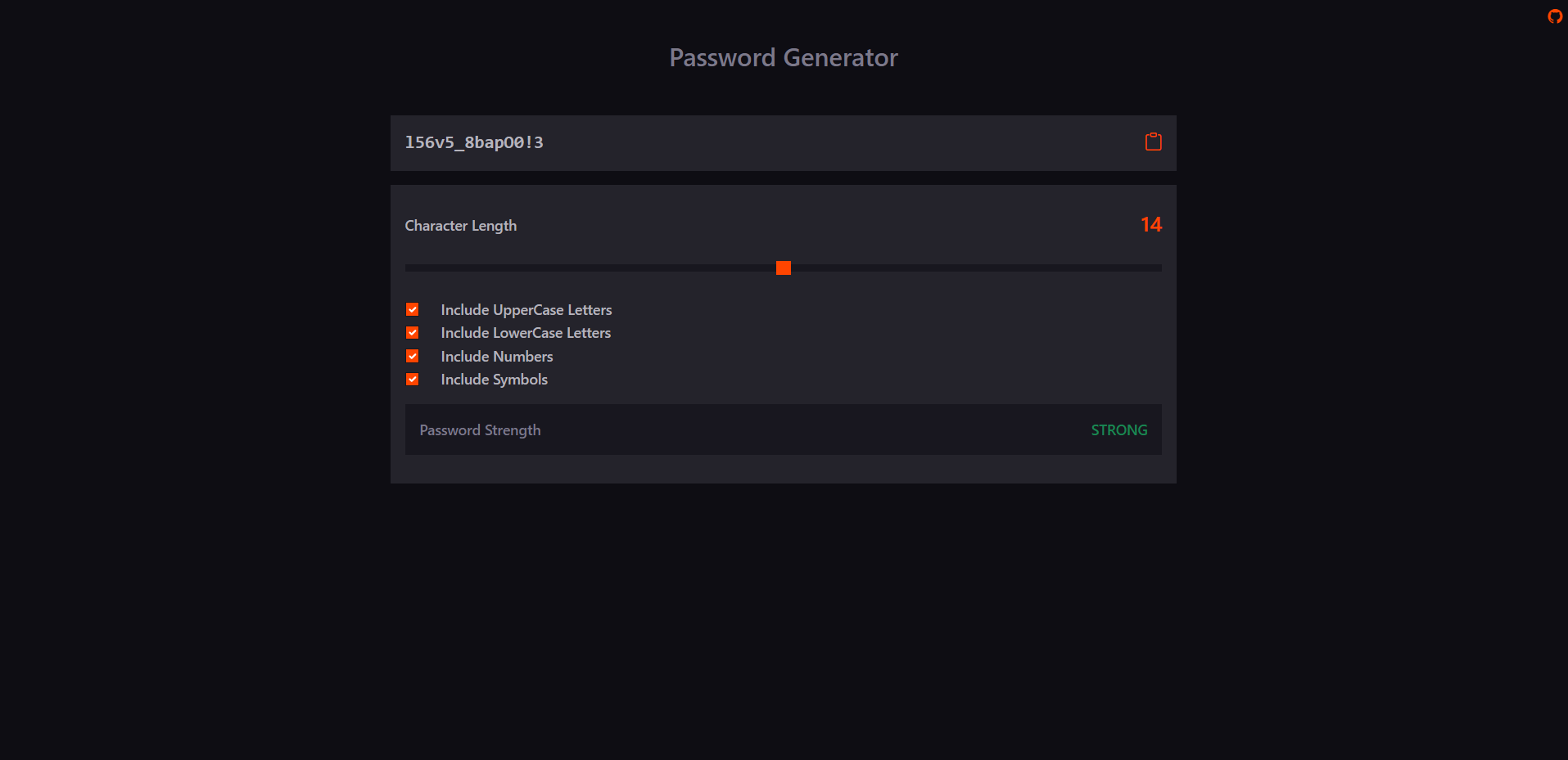 Github Joelpeyton Password Generator Generates Random Passwords 4 24 Characters Long