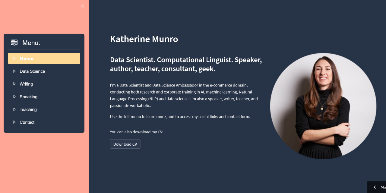 GitHub - katherinemunro/streamlit-website
