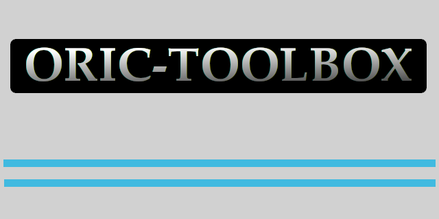 GitHub - erik-persson/oric-toolbox: Command line tools for working with ...