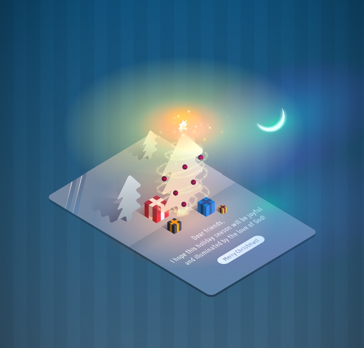 GitHub - dotdnaph/pocket-christmas-card