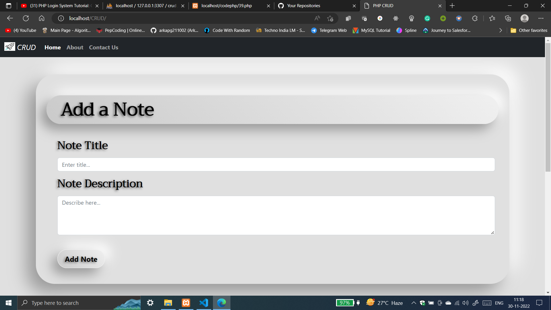 GitHub - arkapg211002/CRUD: CRUD application