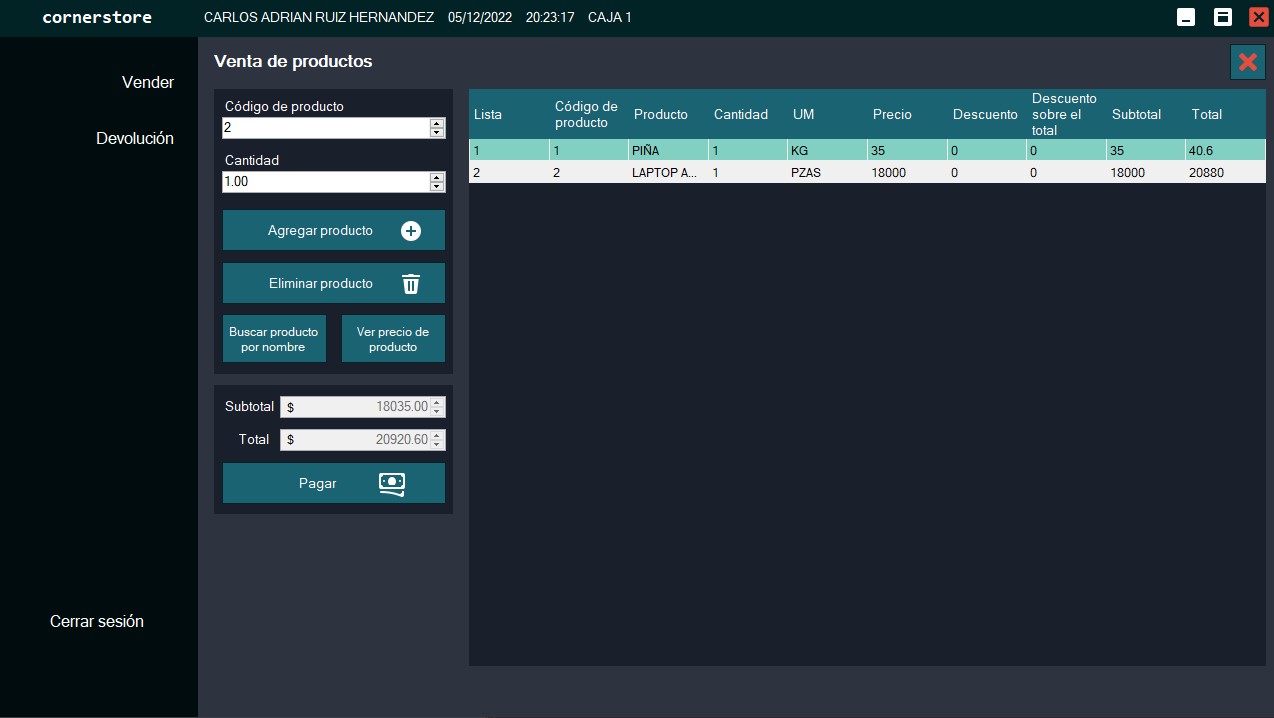 GitHub - charlyx78/CornerStore-Software-de-Punto-de-Venta: Proyecto final de MAD