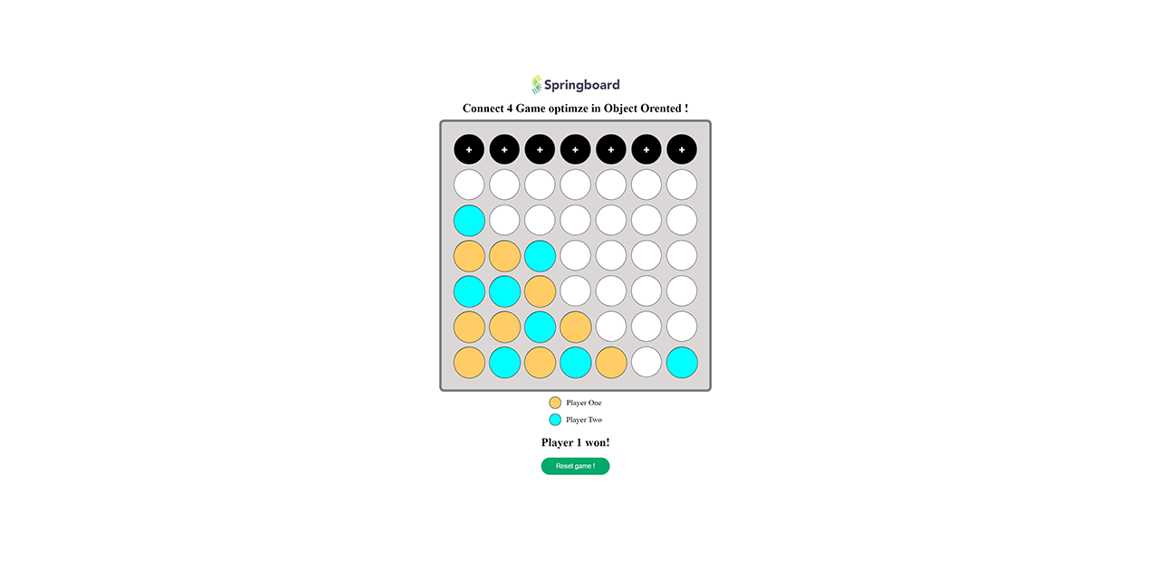 GitHub - Doumbiasoft/springboard-connect-four-oo: Unit 12.2 Connect Four Refactoring