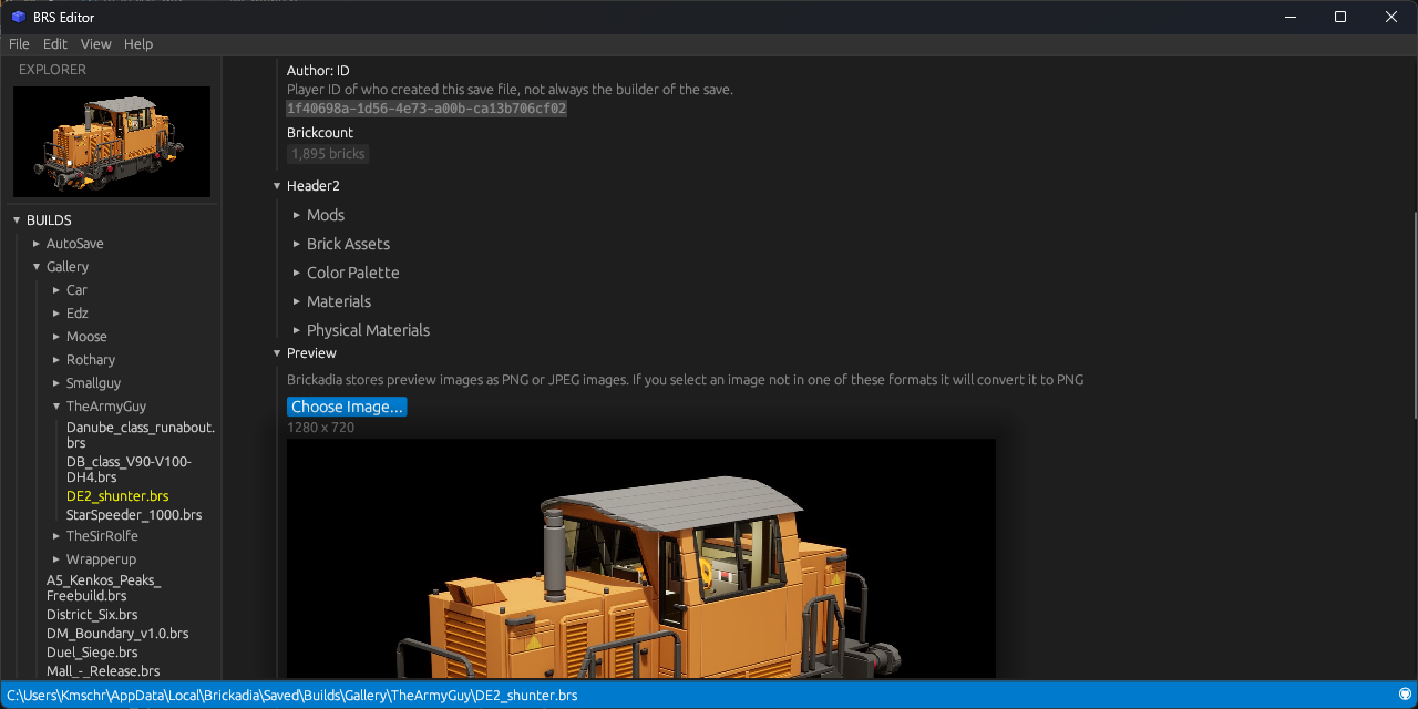 GitHub - Kmschr/brs_edit: An editor for Brickadia Alpha savefiles.