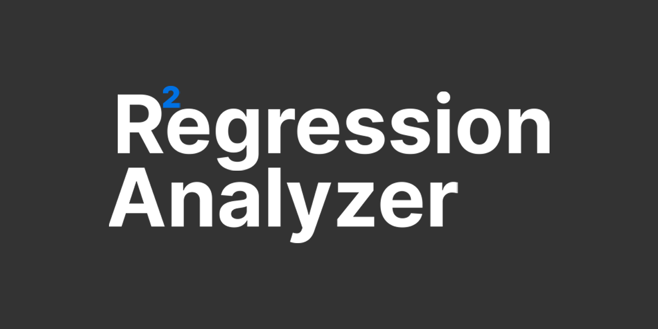 GitHub - vvcqv/RegressionAnalyzer