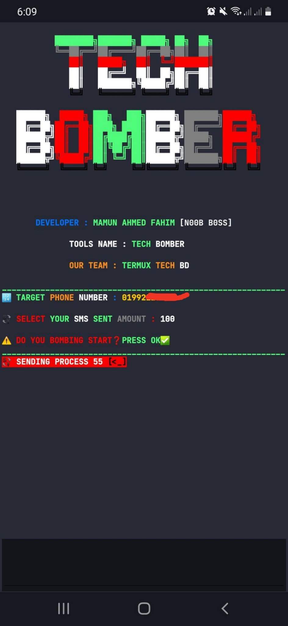 GitHub - noobboss1/TECH-BOMBER: Enjoy This tools