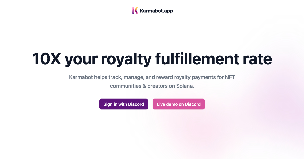 GitHub - anonvc/karmabot: A platform and discord bot to track, manage and reward royalty ...