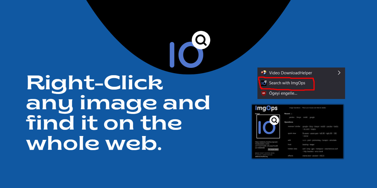 GitHub - tuncaykaptan/imgops-firefox-extension: Just select any image and find it on the whole ...