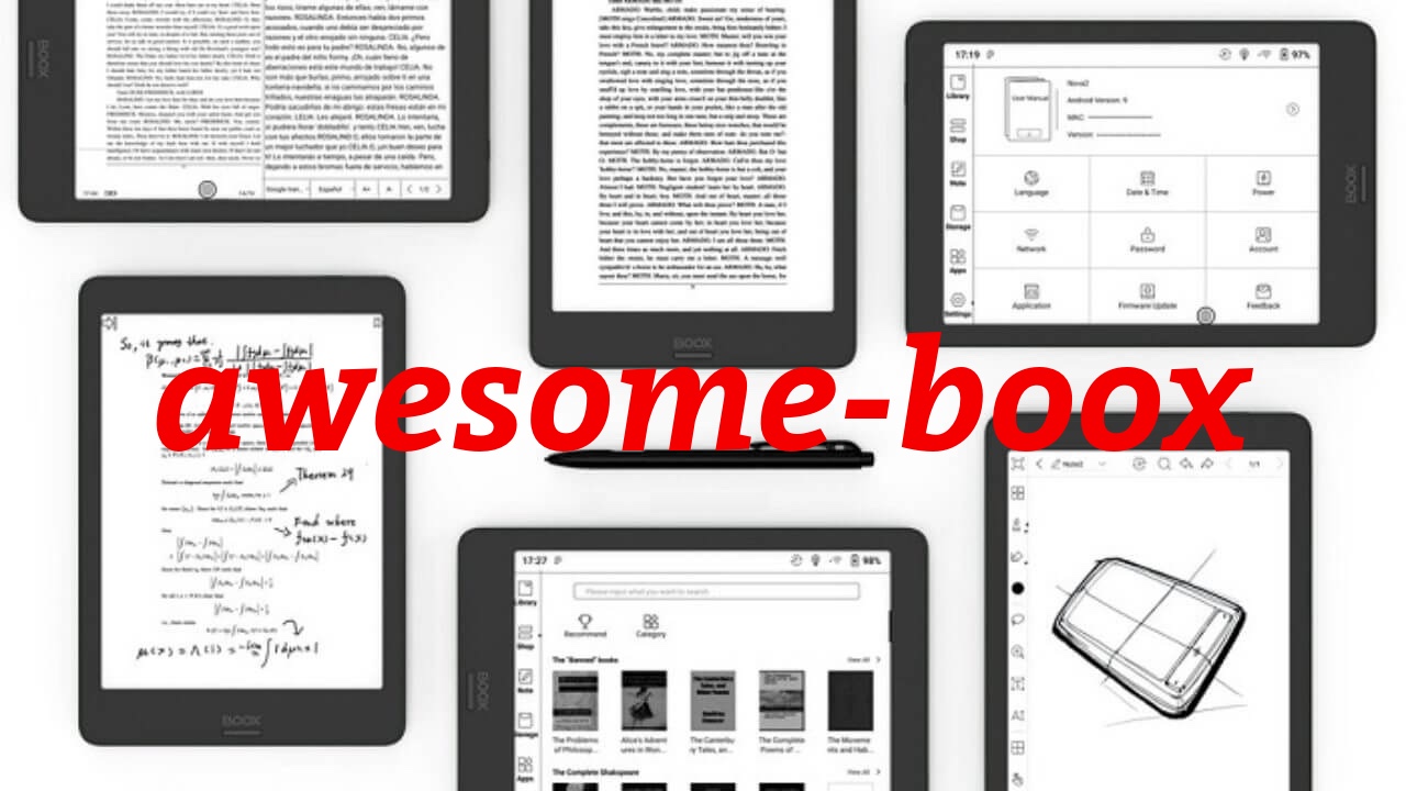 GitHub - emory/awesome-boox: A list of awesome resources for users of Onyx Boox e-ink digital ...