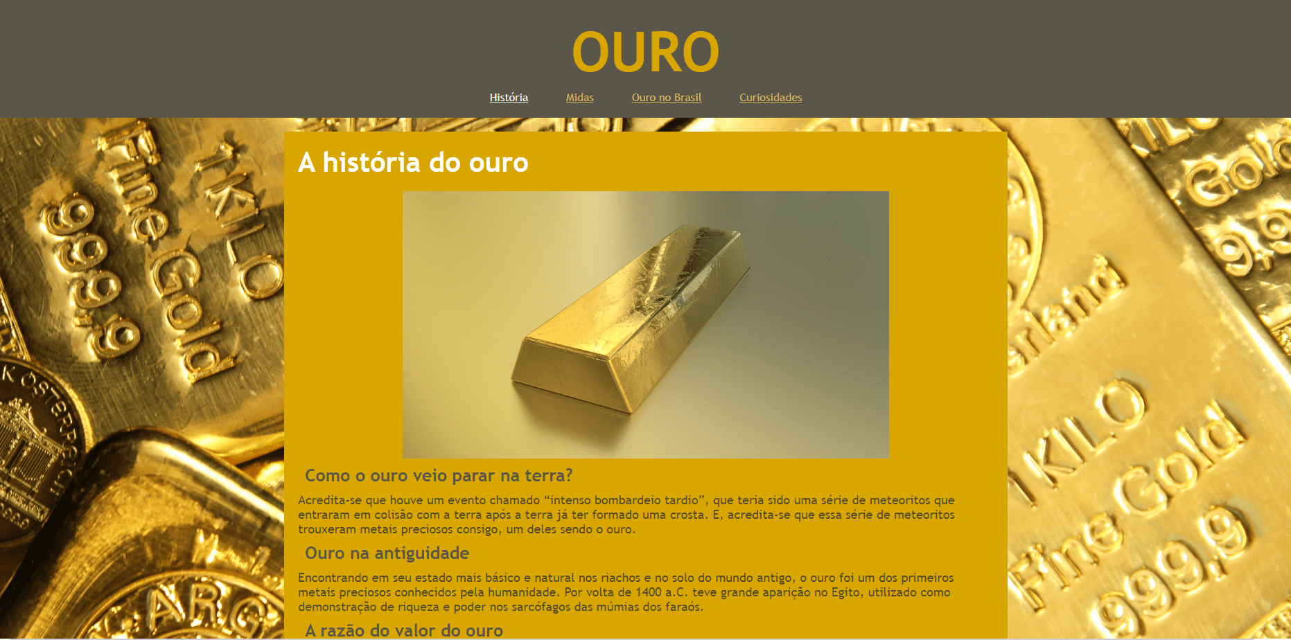 GitHub - oipaula/ouro: Projeto do Curso Técnico Informática p/ Internet Integrado ao Ensino ...