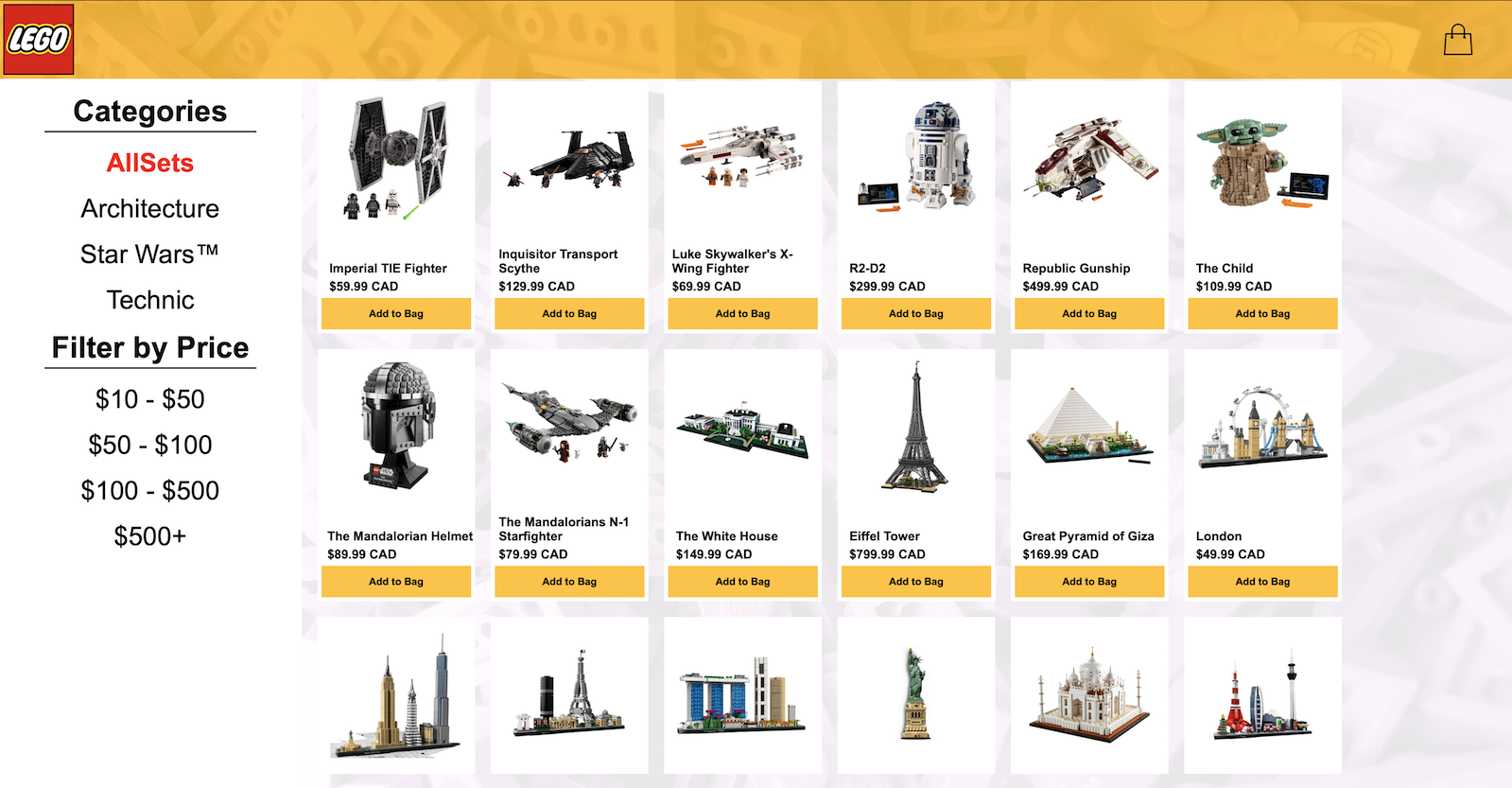 GitHub - ChrisSyrnyk/mock-lego-store