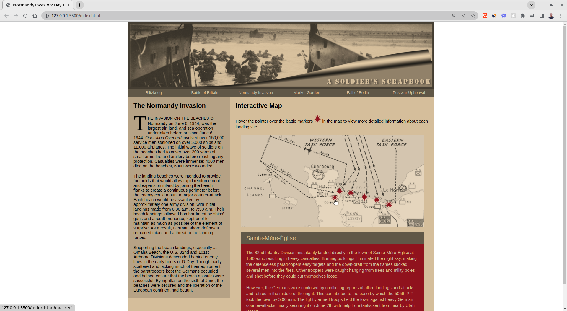 A-Soldiers-Scrapbook/ss_dday.html at main · hesbon-osoro/A-Soldiers-Scrapbook · GitHub