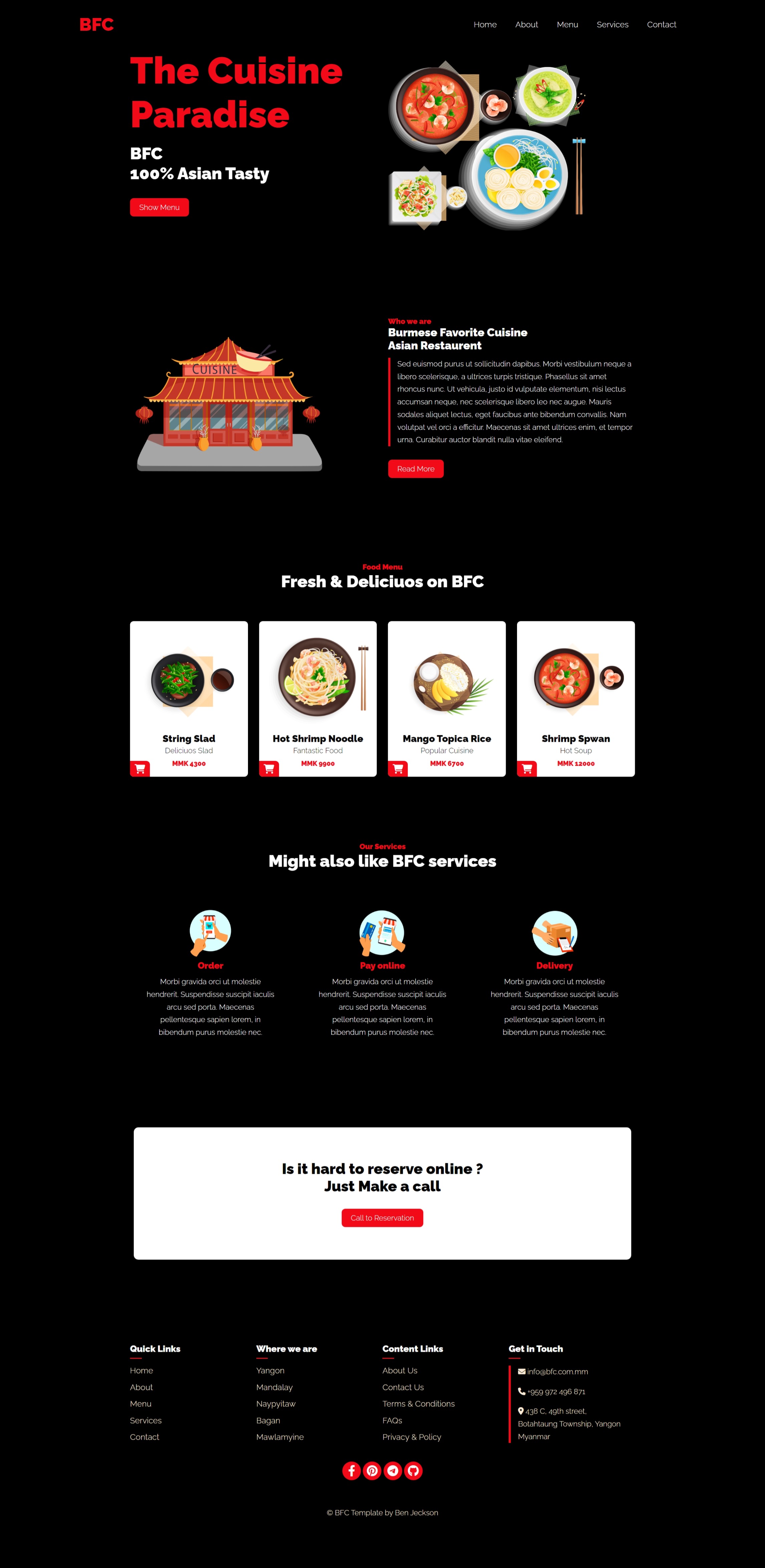 GitHub - mr-ben-jeckson/bfc: HTML5 and CSS Responsive Tempate, BFC Restaurent Template developed ...