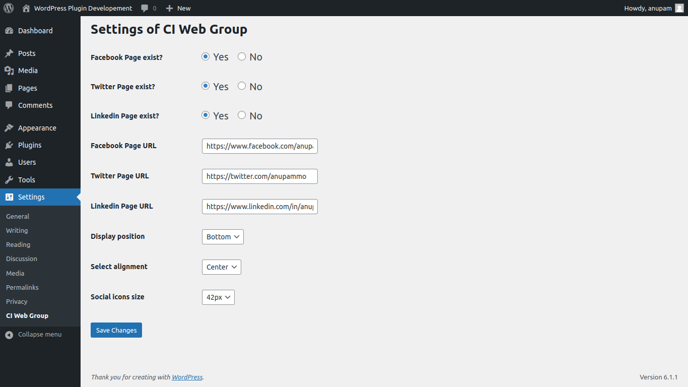 GitHub - anupammo/smwp-plugin: A WordPress plugins for Social media links as CTA button as icons ...