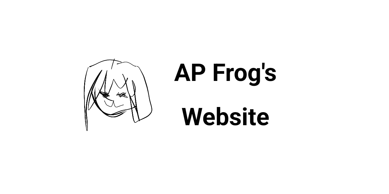 Github Apfrog Welcome To My Websites Github Repo 