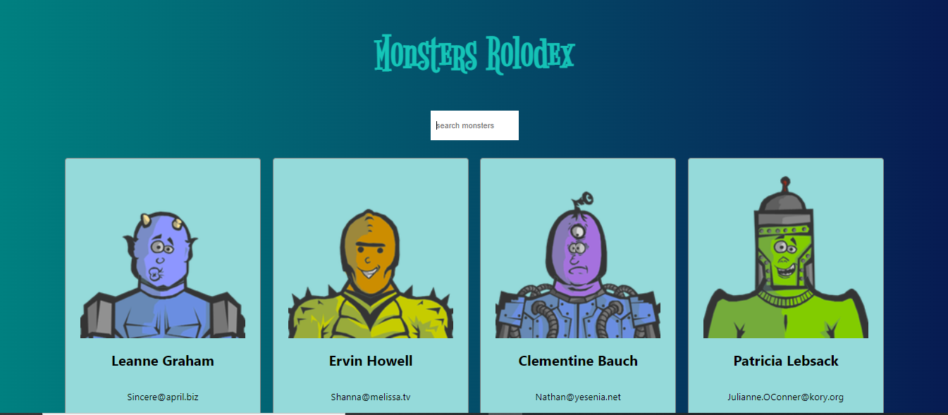 GitHub - MahtabBukhari/udemy-monsters-rolodex-with-functional-component