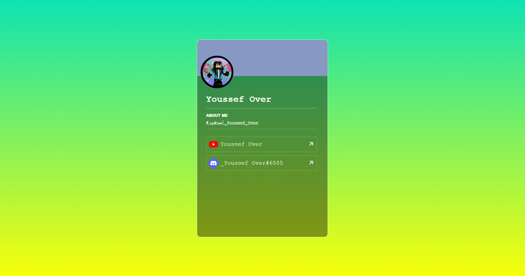 GitHub - YoussefDev07/profile-card: Professional Profile Website Created By: Youssef Over.