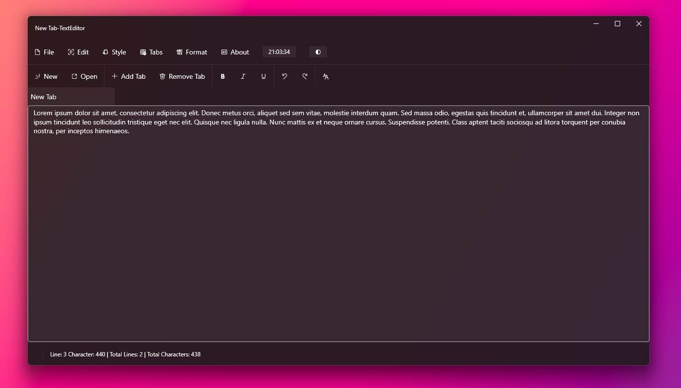 Github Jurij15texteditor A Simple Text Editor For Windows Made With Wpf And Wpf Ui 